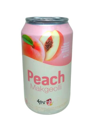 Coquetel Alcoólico Gaseificado Sabor Pêssego Makolli 350ml Kook Coréia ...