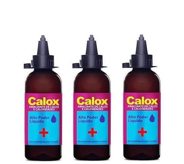 Cora Kit Com 3 Calox Líquido Amaciante De Calos Poder 100Ml - Protetor ...