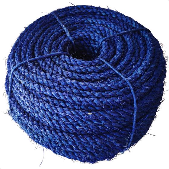 Corda de sisal 25 metros 6,5mm cor azul artesanato - Sisalândia - Corda ...