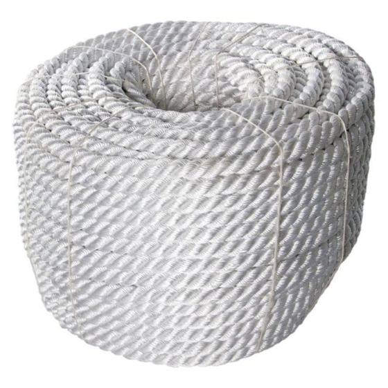 Corda Torcida De Polipropileno - Branca 10Mm - (220 Metros) - Plasmodia - Treino Funcional ...