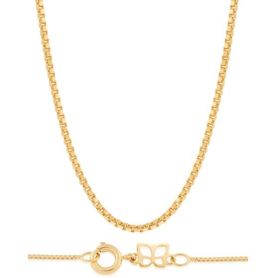 Cordão Venezina Rommanel Feminino Banhado A Ouro 18k Combine Com Vários ...