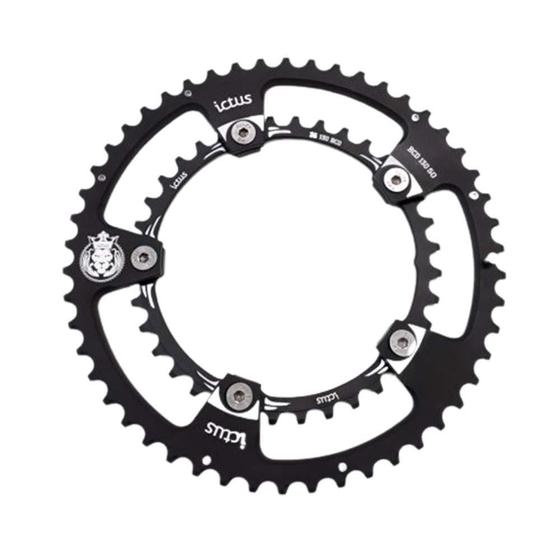 Coroa Ictus Indexada BCD 130 Speed 52/36 - Ictus Bike - Coroa de Moto ...