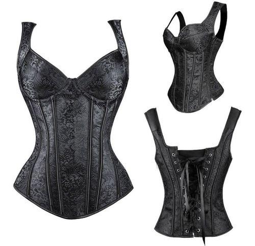 Corpete Corset Corselet Espartilho Cinta Modeladora W01 - Fanáticos por ...