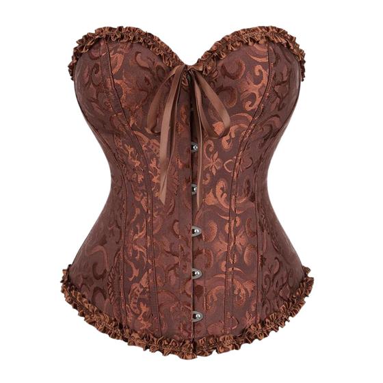Corpete Corset Espartilho Cinta Modela Cintura Floral Preto - Corset ...