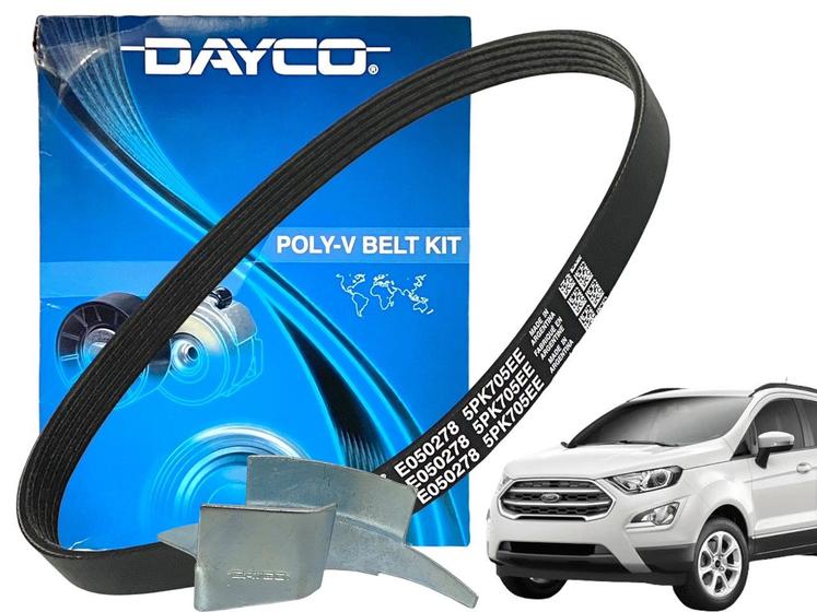 Correia Elástica do Ar Condicionado Nova Ecosport 2.0 16v 2013 a 2020 ...