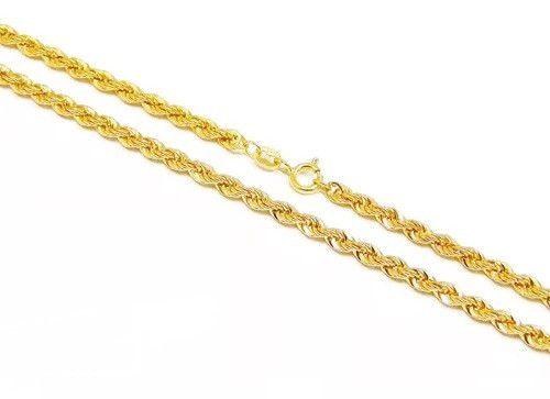 Corrente Cordão Baiano Feminina 50cm 3.6 grama em Ouro 18k - LE MALBAN - Cordão e Corrente ...