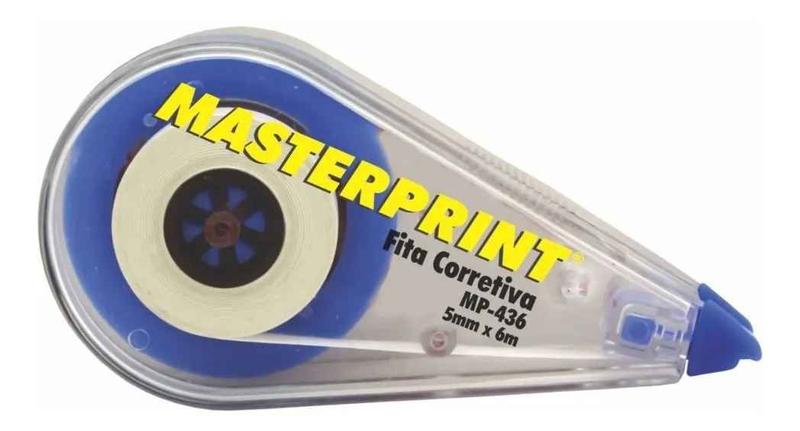 Corretivo em Fita 5mmX6m Masterprint - Corretivo Escolar - Magazine Luiza