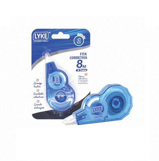 Corretivo Escolar Fita Lyke 5mm C/ 8 metros - Corretivo Escolar ...