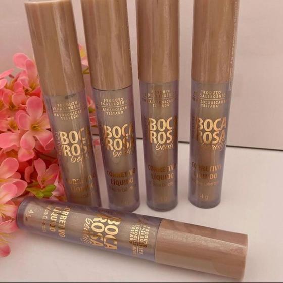 Corretivo Líquido Máxima Cobertura Boca Rosa Beauty - Corretivo Facial ...