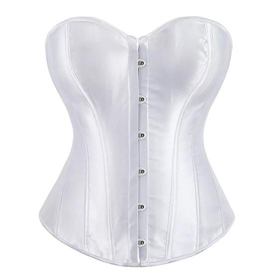 Corset Espartilho Corselet Corpete Brilhoso Cinta Modeladora - Corpete ...