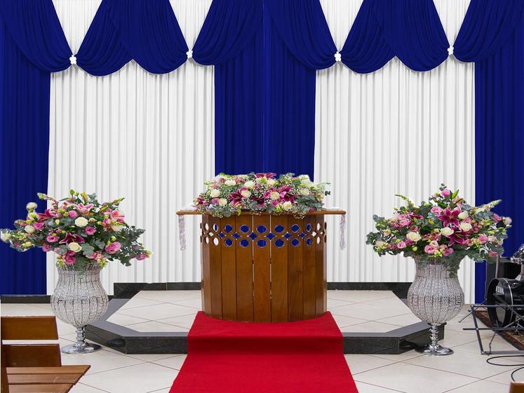 Cortina 10 Metros Igreja Festas Evangélica Festividade Grande - PONTO A ...