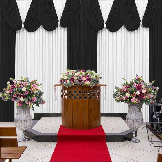 Cortina 10 Metros Igreja Festas Evangélica Festividade Grande - PONTO A ...