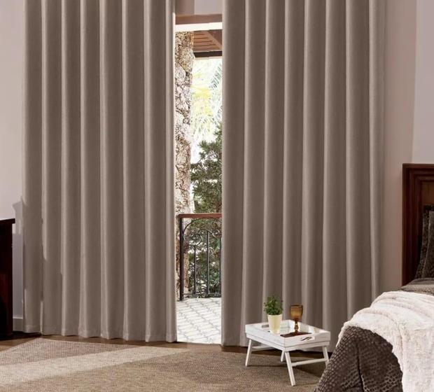 Cortina Blackout 2,80 X 1,80 Trilho Suiço Em Tecido - Bella Tutti ...