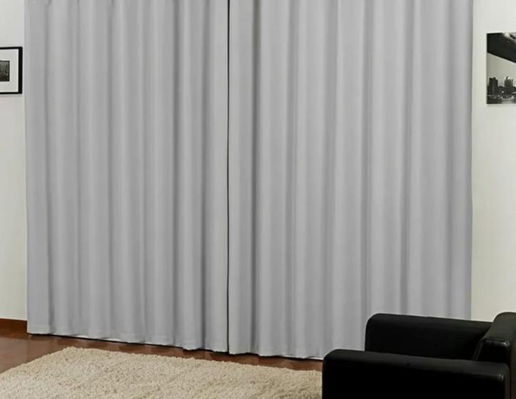 Cortina Blackout Liso 4 Metros X2,30m Blackout em Tecido - Bella Dani ...