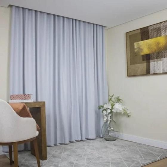 Cortina blackout pvc 100 modelo para trilho comum 3,20m x 2,20m - Bella Janela - Cortinas ...