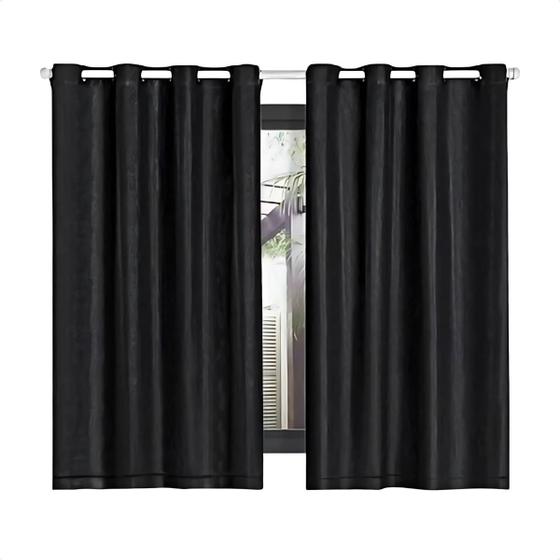 CORTINA BLACKOUT TECIDO GROSSO PARA QUARTO SALA CORTA LUZ 2,80x1,80 ...