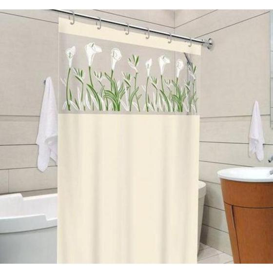 Cortina Box PVC Antimofo C/ Gancho 1,38 X 1,98 Coração Amor - Vida ...