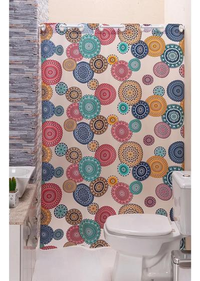 Cortina De Box Antimofo 1,98 X 1,40 Com Visor & Ilhós - PVC - Luba ...