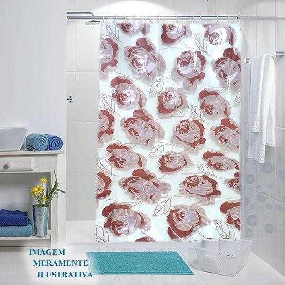 Cortina de Box - Linha PRIME LUX - com Ganchos - VARIAS ESTAMPAS - 1 ...