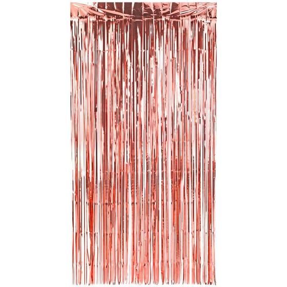 Cortina Decorativa Metalizada Rosê Gold 1x2m Un - Make - Make+ ...
