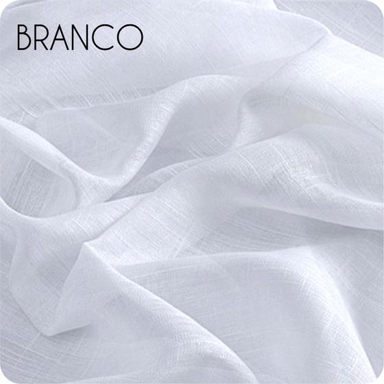 Cortina gaze de linho sem forro 6m x 2,70m altura - para trilho suísso ...