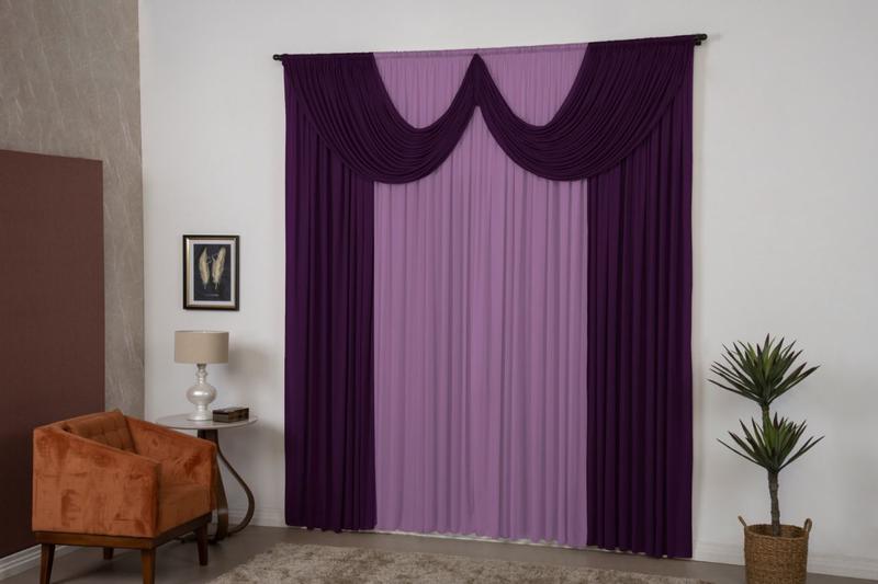 Cortina Paris 4m X 2,80m Sala Quarto Escritório Consultório - Denys ...
