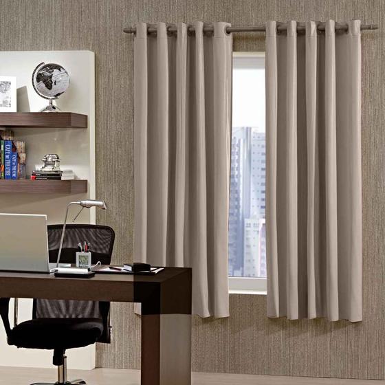Cortina Pratika Lisa Slim Taupe - 2,60m x 1,70m - Bella Janela - Bella ...