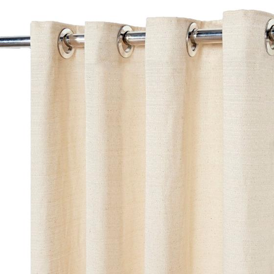 Cortina Tecido Rústico Texturizado Lisa Para Sala Quarto Cozinha Leve ...