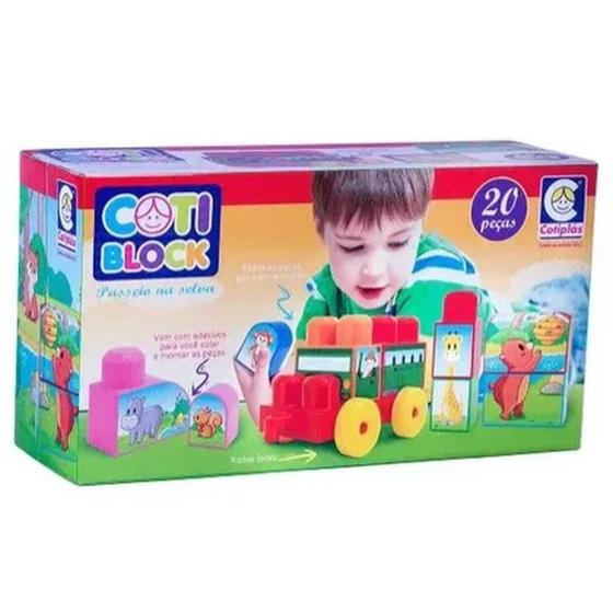 Coti Block Passeio Na Selva 20 Peças - Cotiplas - Tipo lego - Cotiplás ...
