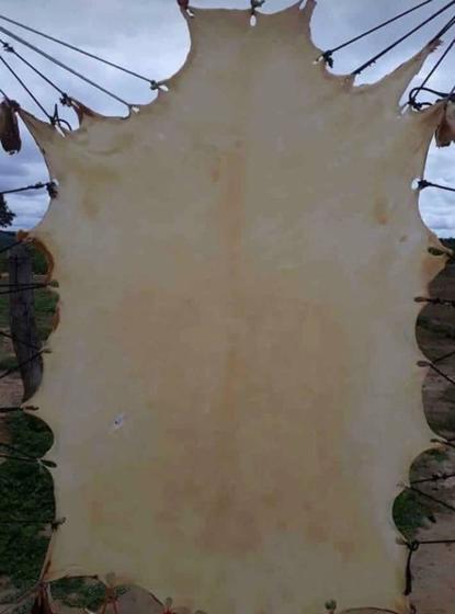 Couro Cru Carneiro Cabrito Pergaminho Lonca Para Tentos Fino TAMANHO ...