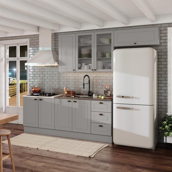 Cozinha Compacta 8 Portas e 3 Gavetas Emily - Henn - Cozinha Compacta ...