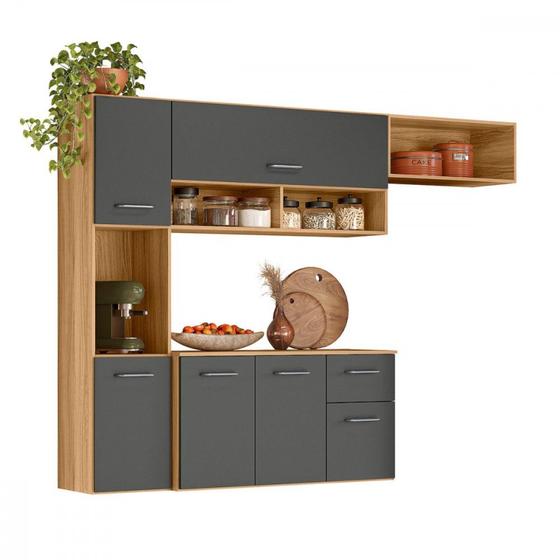 Cozinha Compacta Becca com Balcao Freijo com Chumbo Nicioli - Cozinha ...