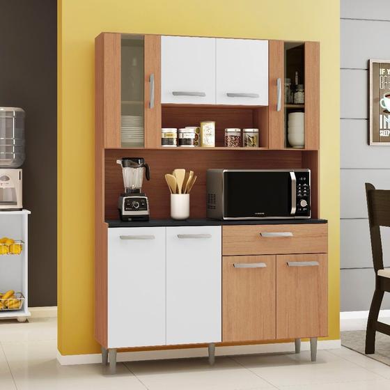 Cozinha Compacta Kit Gabi 8 Portas 1 Gaveta Poliman - Cozinha Compacta ...