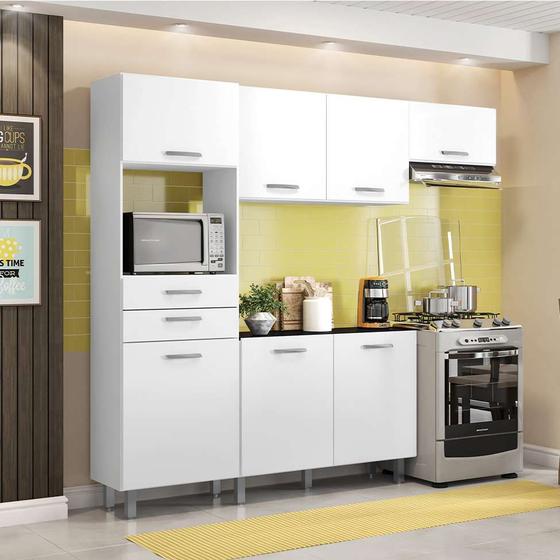 Cozinha Compacta Lia 7 PT 2 GV Branca - Poliman - Cozinha Compacta ...