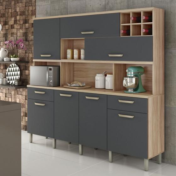 Cozinha Compacta Master 7 Portas 2 Gavetas Nesher - Cozinha Compacta ...