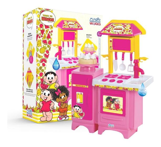 Cozinha Infantil Com Geladeira Turma Da Monica ( Sai Água ) - Magic Toys - Cozinha Infantil / de ...