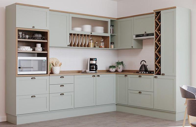 Cozinha Lívia Iluminata 10 Módulos 03 Gavetões 02 Gavetas 02 ...