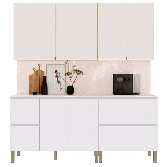 Cozinha Modulada Art 6 Peças Freijó Ártico Soft Kits Paraná - Cozinha ...