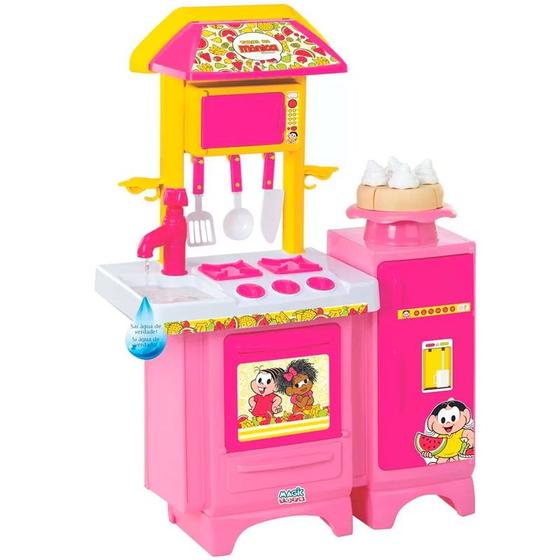 Cozinha Turma da Mônica Completa Rosa e Amarela - 8076 - Magic Toys - Cozinha Infantil / de ...
