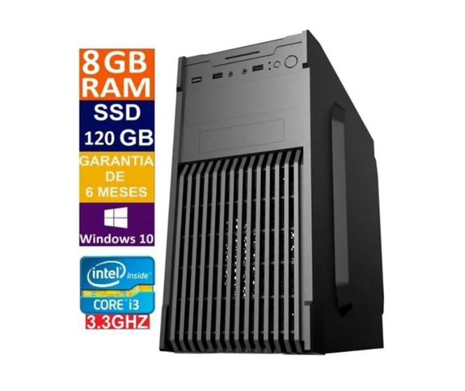 Cpu Completa Computador I3 Windows 10 8gb Ram 120 Gb Ssd - OUTTECH INFO ...