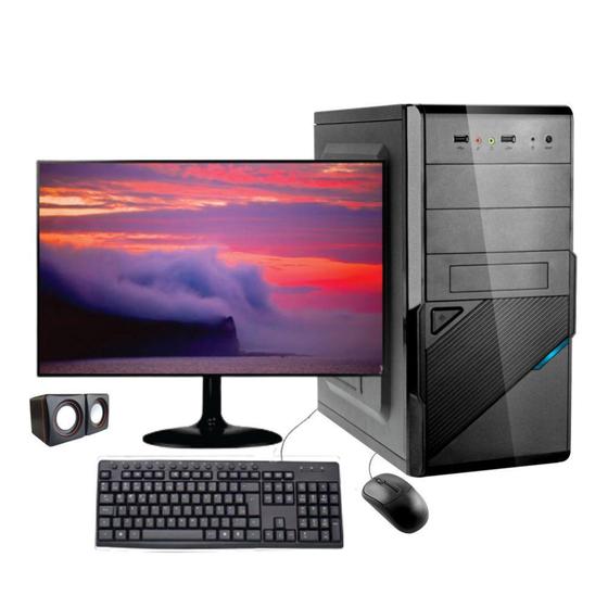 Cpu Completa Intel Core i5 8gb ssd 480gb + Monitor + kit Multimídia ...