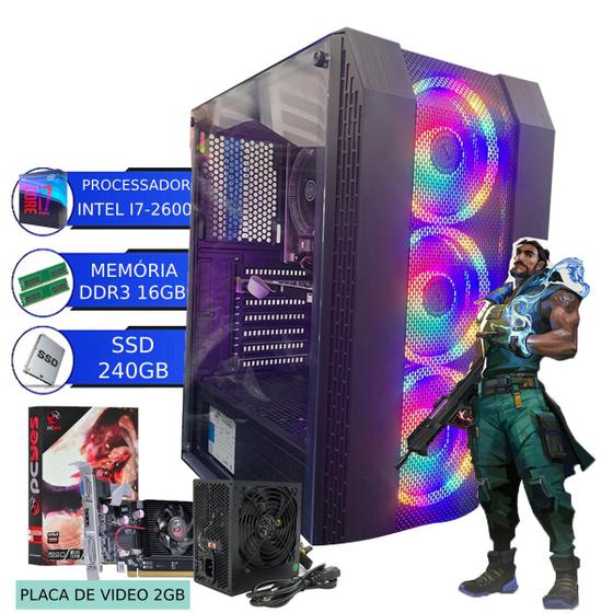 Cpu gamer intel i7 16gb ssd240gb com placa de video 2gb - GSNEW ...
