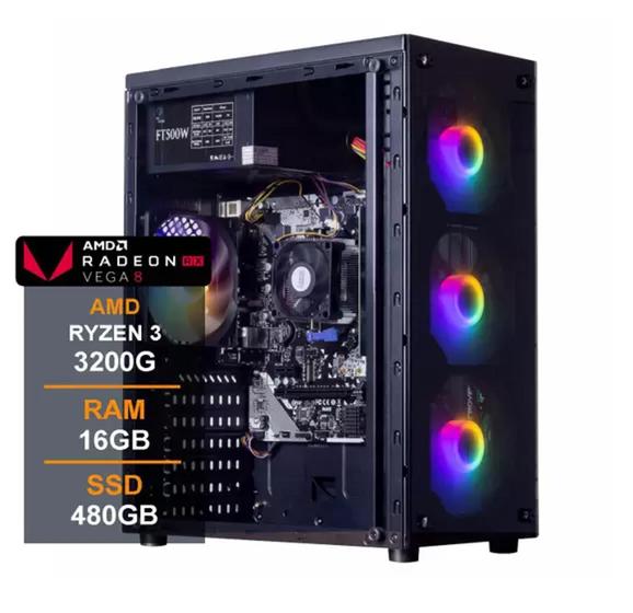 Cpu Pc Gamer Computador Amd Ryzen 3 3200g 16gb Ssd 480gb - Computador ...