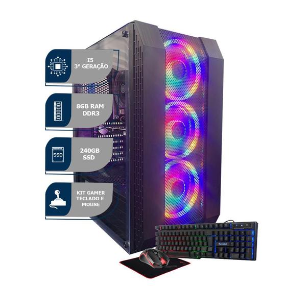 CPU PC GAMER INTEL I5 6º GERAÇÃO 8GB SSD 240GB - AGS - Computador Gamer ...