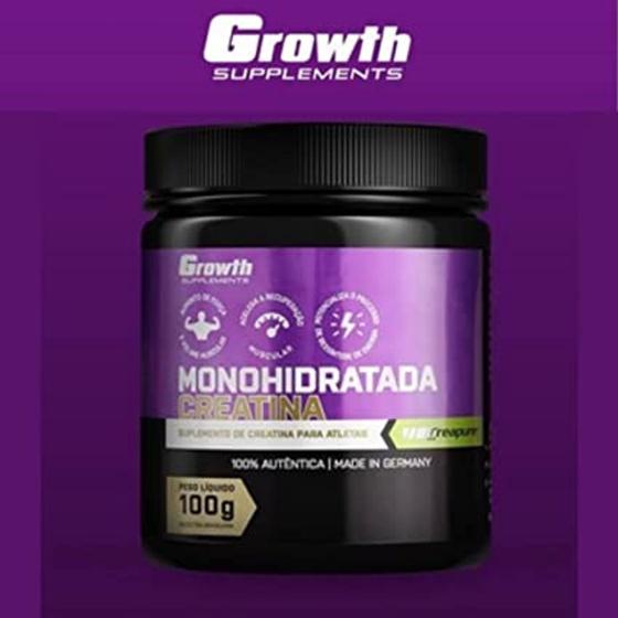 Creatina 100g Creapure Growth Supplements - Original - Creatina ...