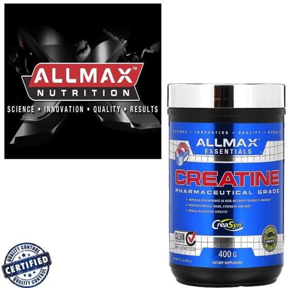 Creatina Allmax Vegano Nutrition 400g Creasyn Malhação - Creatina ...
