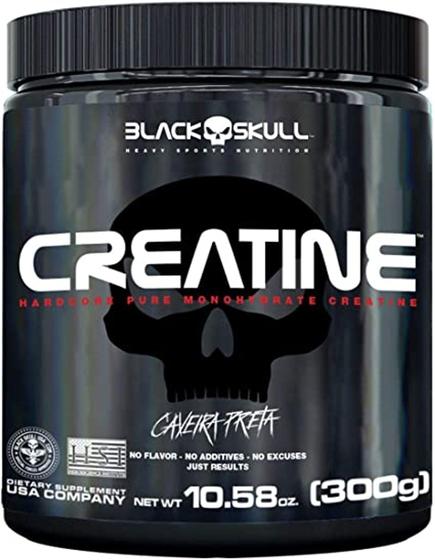 Creatina Black Skull 300g - Caveira Preta - Creatina - Magazine Luiza