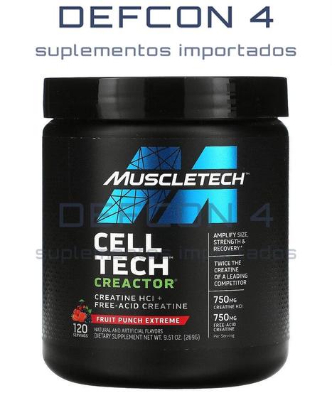 Creatina Concret Hcl Tech Creactor Muscletech Importado Eua - Creatina ...