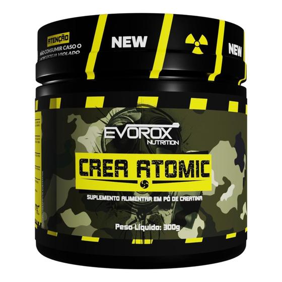 Creatina Crea Atomic 300g - Evorox Nutrition - Preto - Creatina ...
