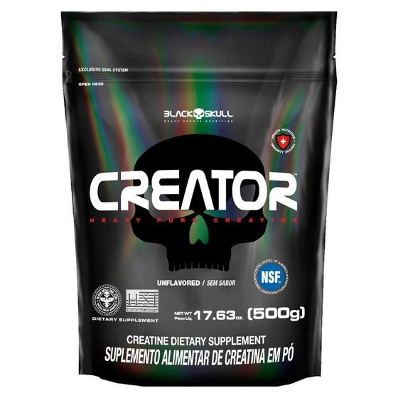 Creatina Creator Black Skull Refil 500g - Creatina - Magazine Luiza